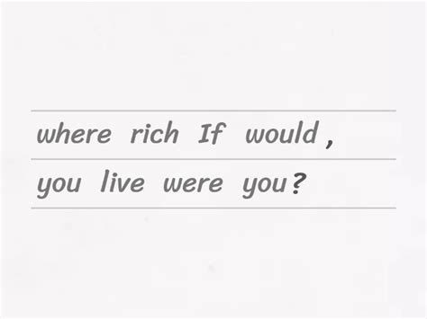 Second Conditional Unscramble Unjumble