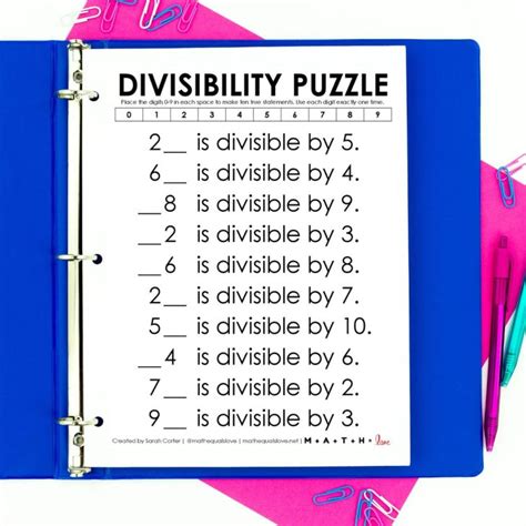 Teaching Divisibility Rules With Games And Activities