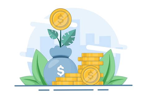 Concepto De Dinero O Financiero éxito Dinero Crecimiento Exitoso