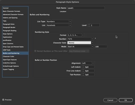 Solved Re Indesign Multi Level Lists Issue Numbers Mus Adobe Product Community 14663642