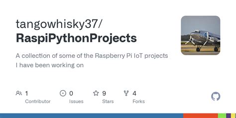 Github Tangowhisky Raspipythonprojects A Collection Of Some Of The Raspberry Pi Iot
