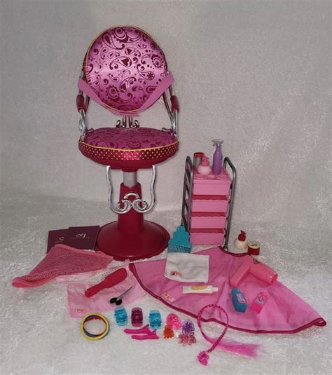 Our Generation Og Salon Cart And Chair 18” Doll Hair Blow Dryer