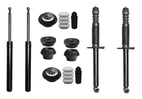 Kit Amortiguadores Cazoletas Topes Fuelles Gol Power