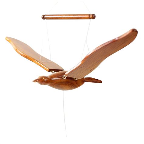 Artisan Handmade Wooden Flying Bird Toy D Model With Wings Exclusive Home Decor Functional