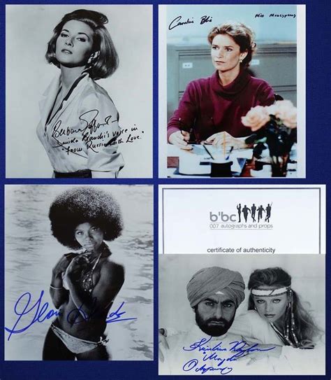 James Bond 4x Signed Photos 20x25cm Original Catawiki