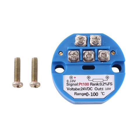 pt100 type to 0 10v 0 100 degree rtd input 0 10 a output dc24v thermal
