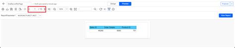 how to create report with one record per page