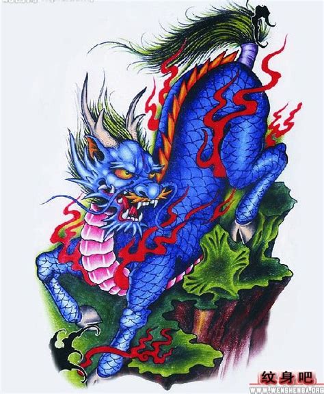 3D火麒麟纹身图案