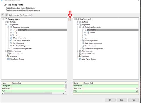 Solved Broken Alignment Data References Autodesk Community
