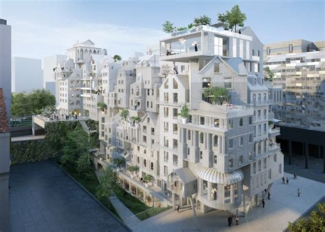 Paris Housing By Périphériques Imagined As Cluster Of Buildings