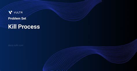 582 Kill Process Solutions And Explanation Vultr Docs