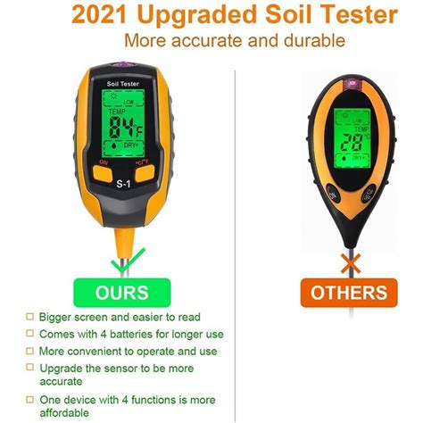 Soil Ph Meter 4 In 1 Soil Tester Moisture Digita Grandado