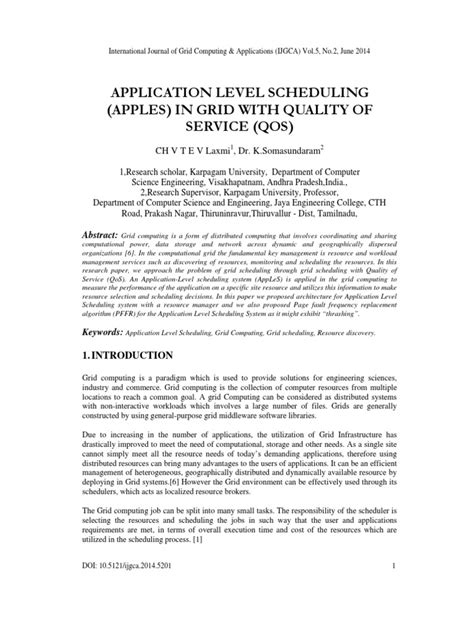 Pdf Application Level Scheduling Dokumentips
