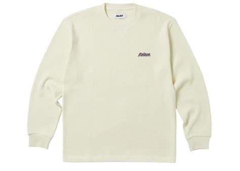 Palace Waffle Longsleeve Soft White Court Order
