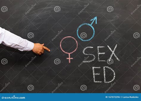Babe Blackboard With Text SEX ED Stock Photo Image Of Female Class