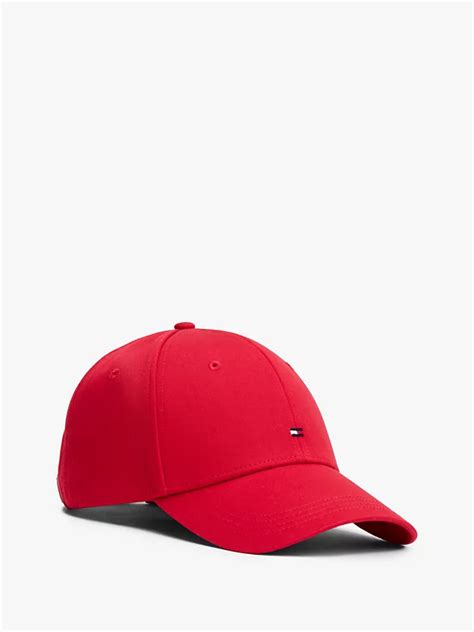 Hilfiger Flag Embroidery Baseball Cap Red Tommy Hilfiger
