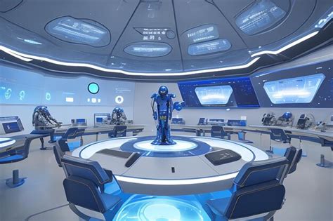 premium photo ai enhanced space education lab