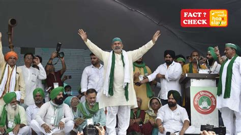 The Video Of Rakesh Tikait Raising Slogans Of Allah Hu Akbar From Kisan