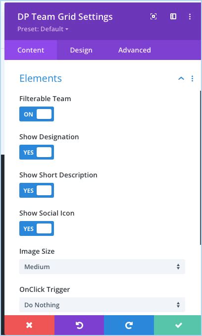 Team Grid Divi Extended Documentation