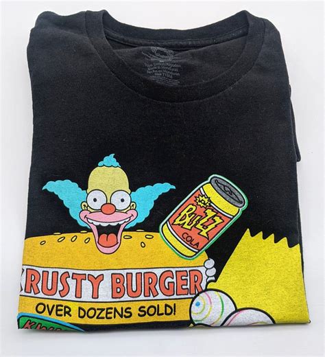 Bart Simpson Squishee Brain Freeze T Shirt Black Retr… Gem