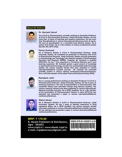 Pharmacological Screening Methods RNPD