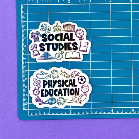 Choice Of School Subject Stickers Course Labels School Etsy