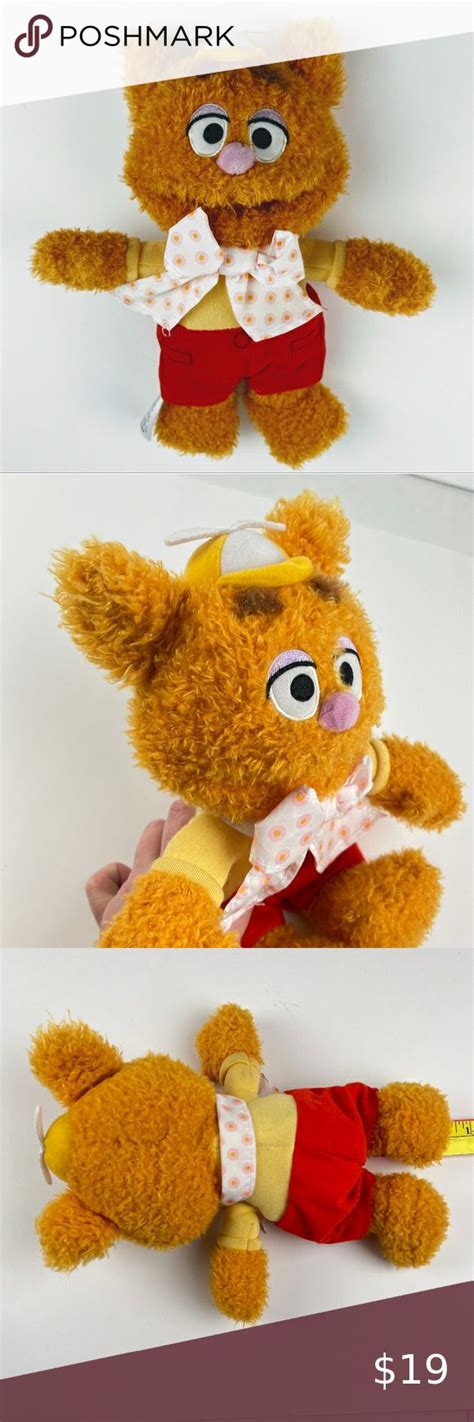 Lot Of 2 Fozzie Bear Plush Disney Muppets Sesame Street Fozzy Jim