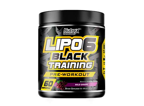 Ripley Pre Entreno Lipo 6 Black Training Sabor Uva Nutrex