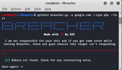 Breacher Outil Pour Trouver Les Pages De Connexion Dadministrateur