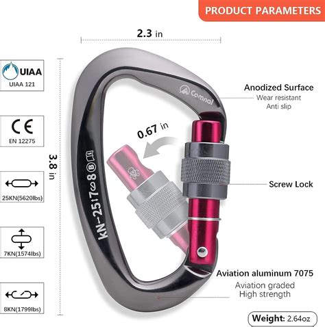 Carabiner Measurements At Brianna Gellatly Blog
