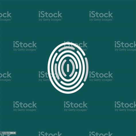 Icône Dempreinte Digitale Et Vecteur De Symbole Vecteurs Libres De