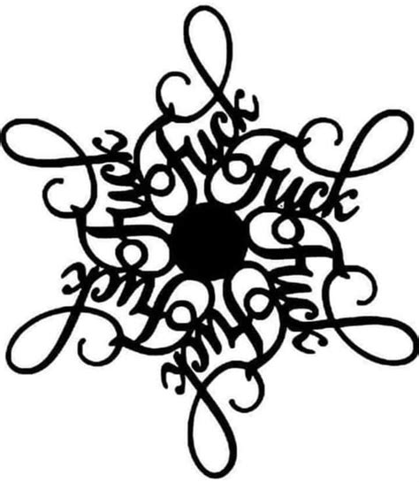 F Ck Snow Flakes Etsy