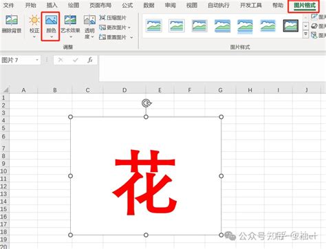 Excel中导入的图片底色设置为透明色 知乎