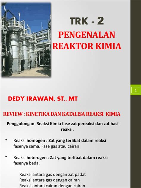 Bab 1 Pengenalan Reaktor Pdf