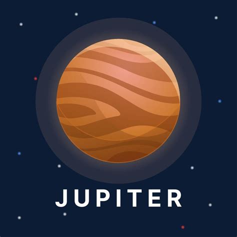 Ilustración Del Planeta Júpiter Vector De Planeta De Astronomía