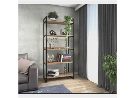 Estante Estilo Industrial 1 90x80cm C 05 Prateleiras em Promoção é no