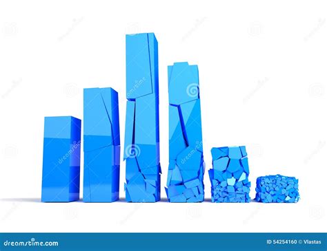 Broken Graph Stock Illustration Illustration Of Chapped 54254160
