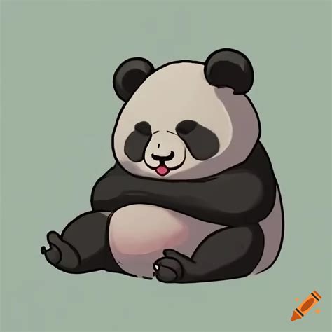 Smiling Fat Panda Emote On Craiyon