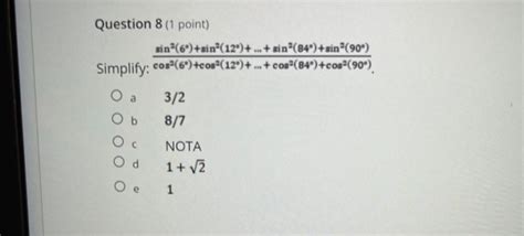 Solved Question Point Simplify Chegg