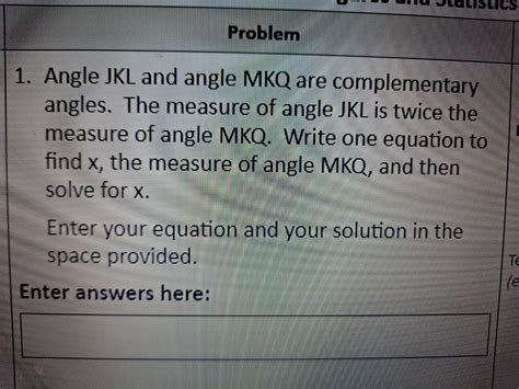 Answered 1 Angle Jkl And Angle Mkq Are… Bartleby