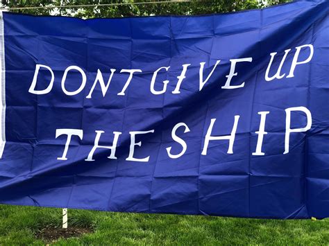 Dont Give Up The Ship 5x3 Polyester Flag 150x90cm Etsy
