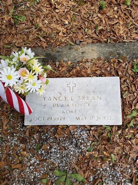 Yancy Leonard Bryan 1929 2002 Memorial Find A Grave