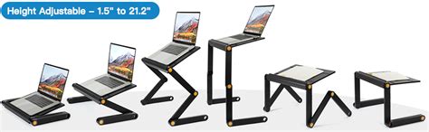 Amazon HUANUO Adjustable Laptop Stand For Laptops Foldable Laptop Stand For Bed With