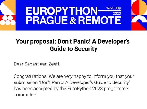 sebastiaan zeeff on linkedin python europython prague conference community developer