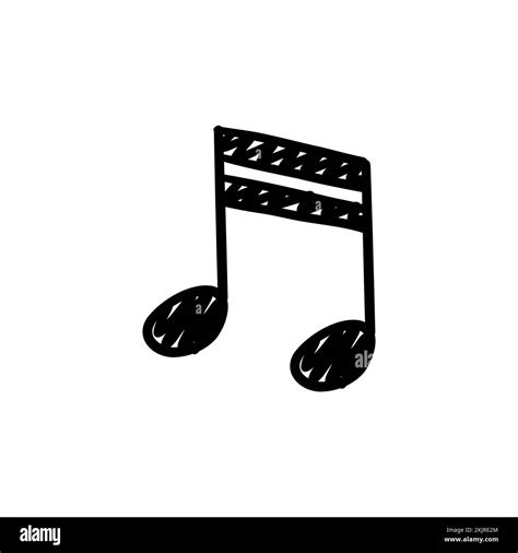 Hand Drawn Music Notes Doodle Hand Drawn Sound Notation Vector