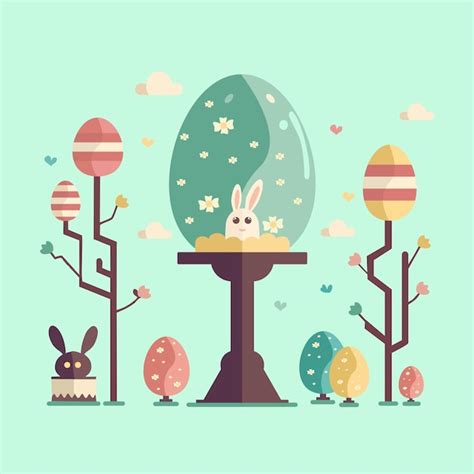 Premium Vector Vector Flat Easter Illustration