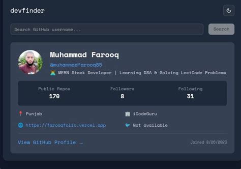 nextjs shadcnui githubapi devproject frontenddevelopment
