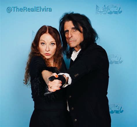 With Alice Cooper Relvira