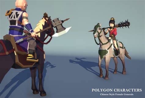 Polygoncharacters Chinesestyle Femalegenerals