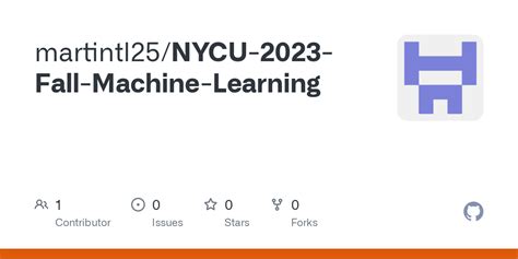 Github Martintl Nycu Fall Machine Learning